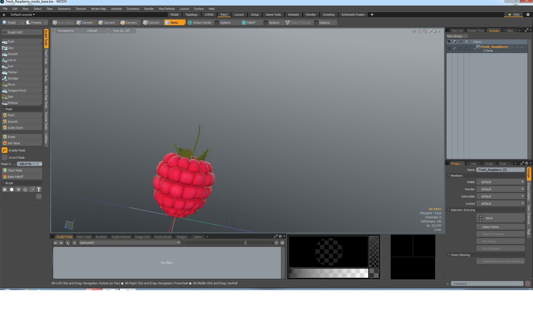 3D model fresh raspberry berry - TurboSquid 1583305