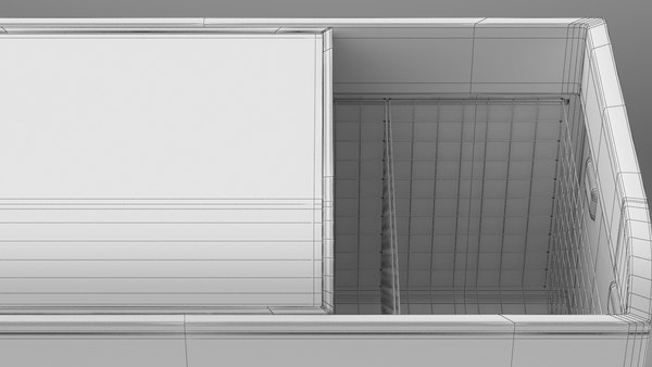 Supermarket chest freezer 3D model - TurboSquid 1643281