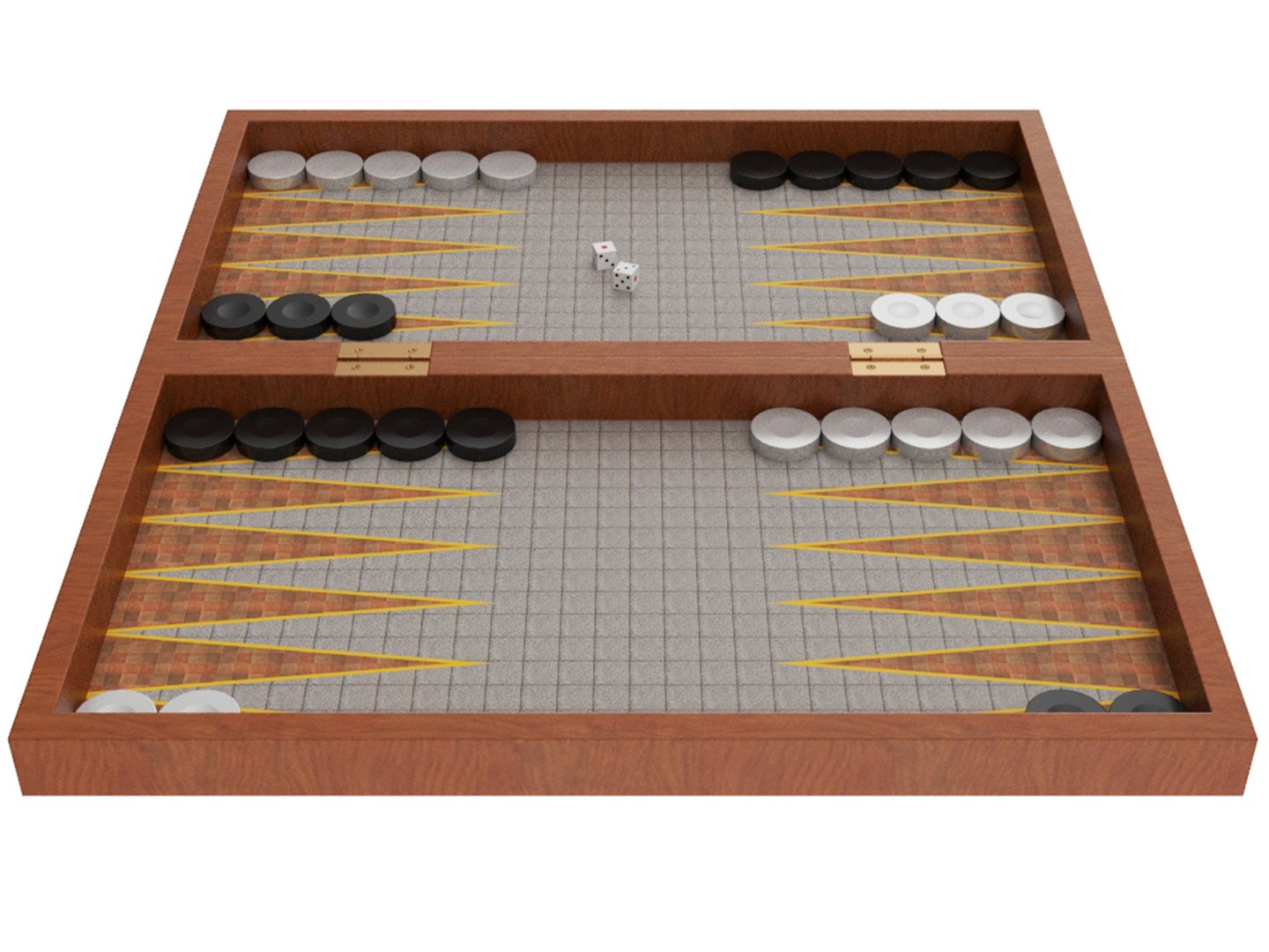 3D Backgammon Model - TurboSquid 1350542