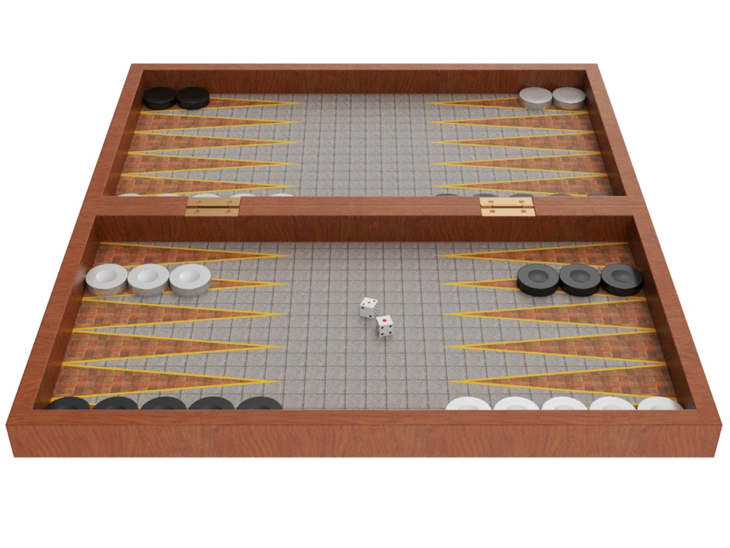 3D Backgammon Model - TurboSquid 1350542