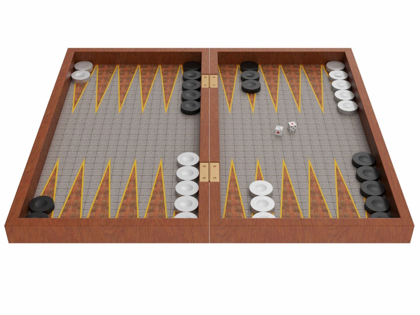 3D Backgammon Model - TurboSquid 1350542