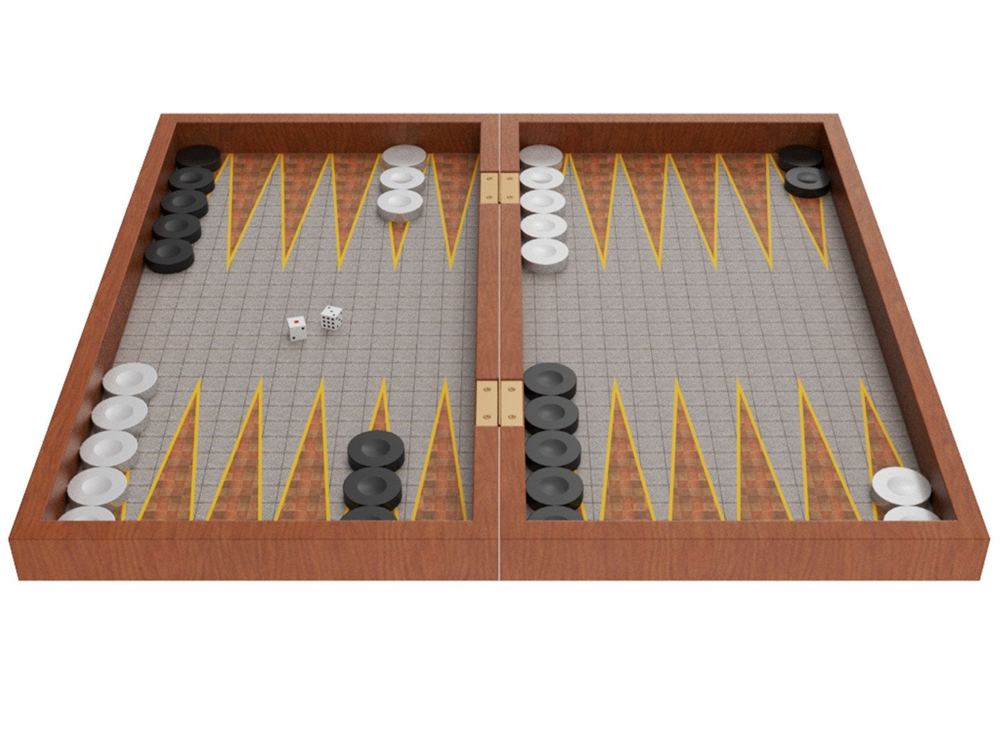 3D Backgammon Model - TurboSquid 1350542
