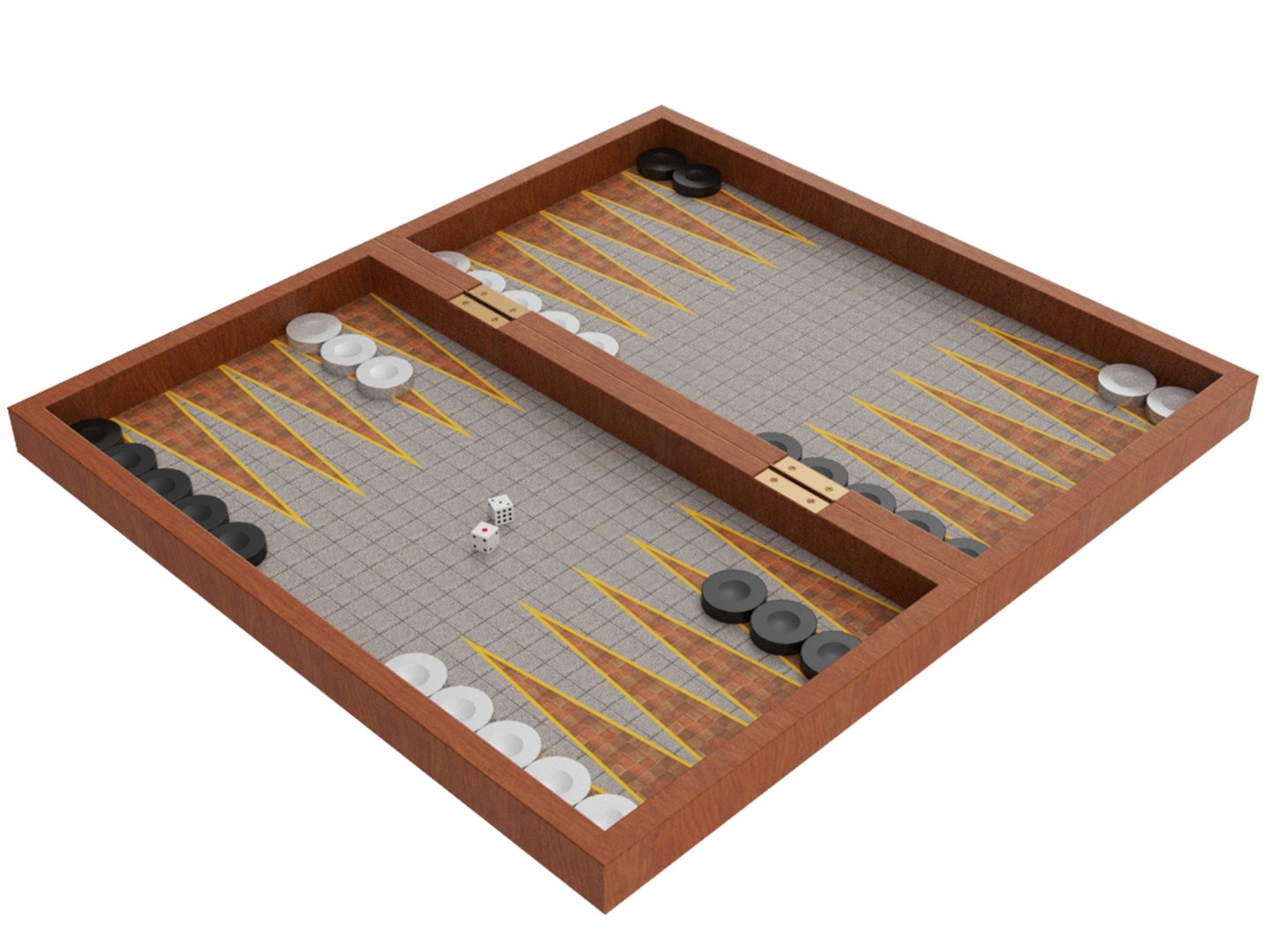3D Backgammon Model - TurboSquid 1350542