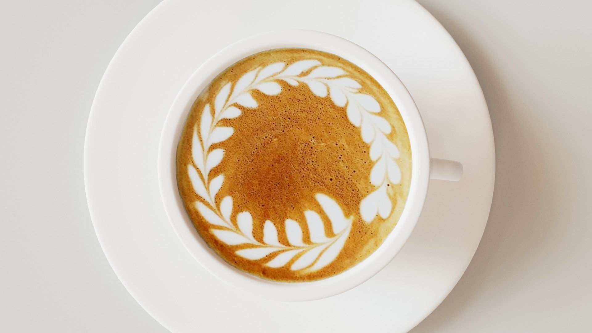 3D Cafe Coffee With Pattern 2 - Includes Simple Drag And Drop Texture ...