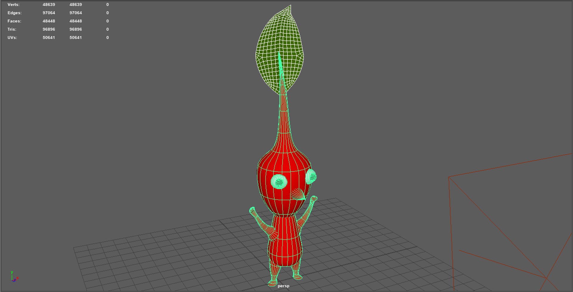 Red Leaf Pikmin Model - TurboSquid 1636623