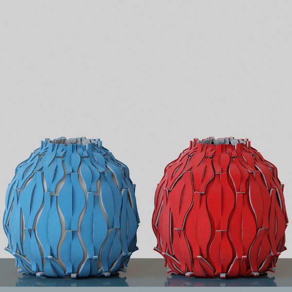 3d roset italia asira vase