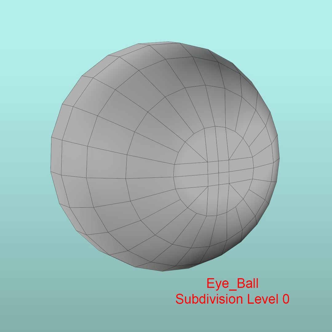 3d Model Realistic Human Eye