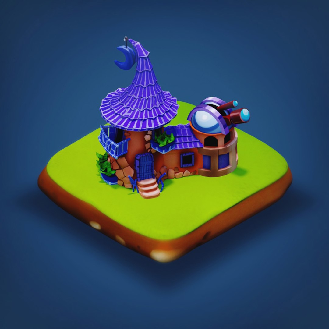 3D Wizard House - Rpg - TurboSquid 1378046