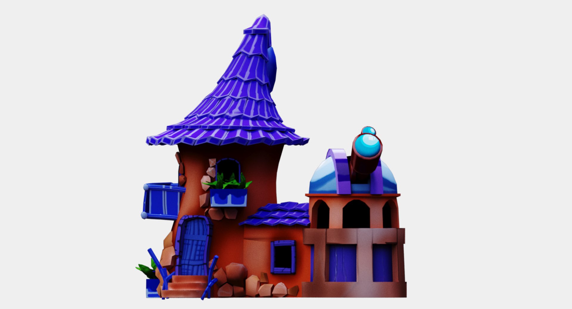 3D Wizard House - Rpg - TurboSquid 1378046