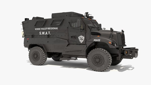 modèle 3D de Véhicule SWAT International MaxxPro Black truqué pour ...