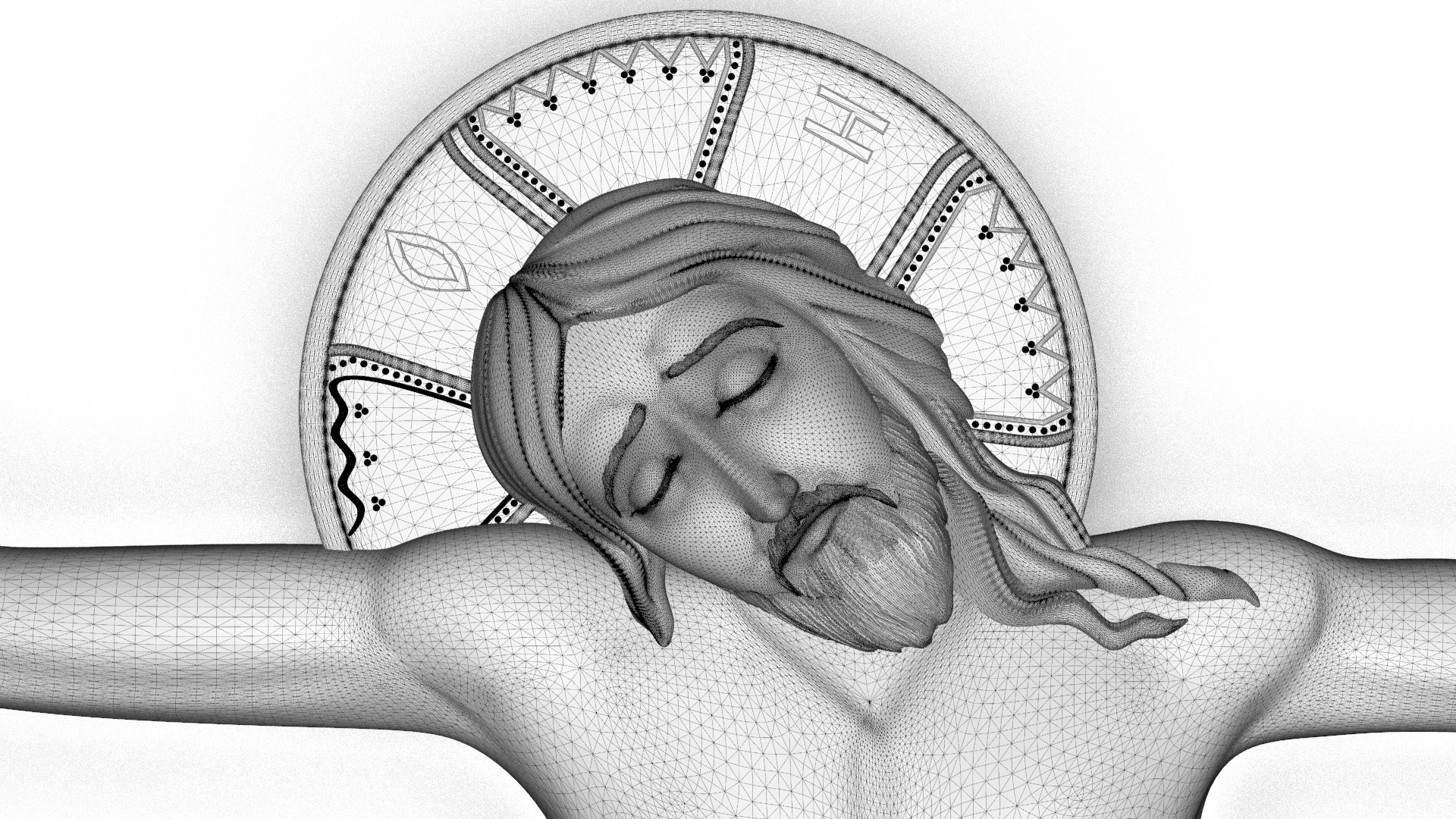 3D Model Cross Relief Art - TurboSquid 1686658