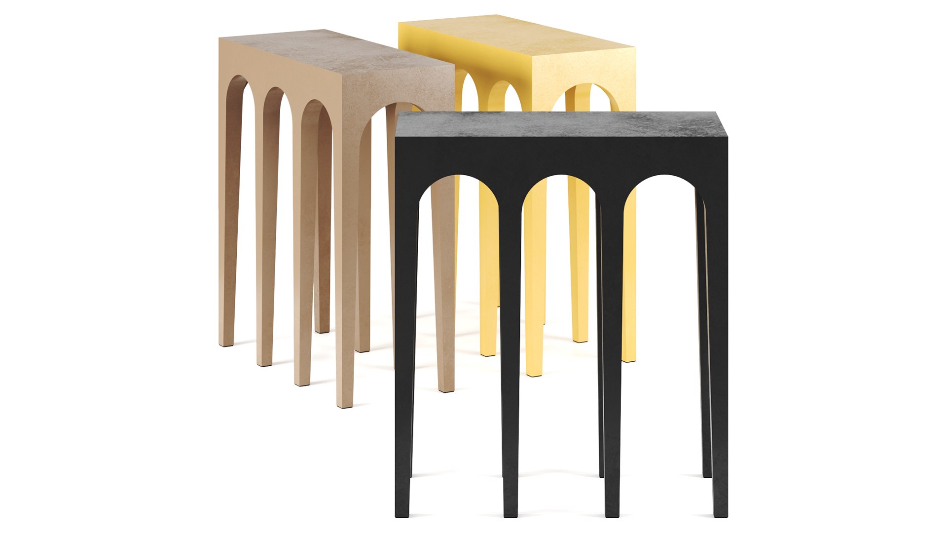 3D Bow Console Table By 101 Copenhagen - TurboSquid 2107447
