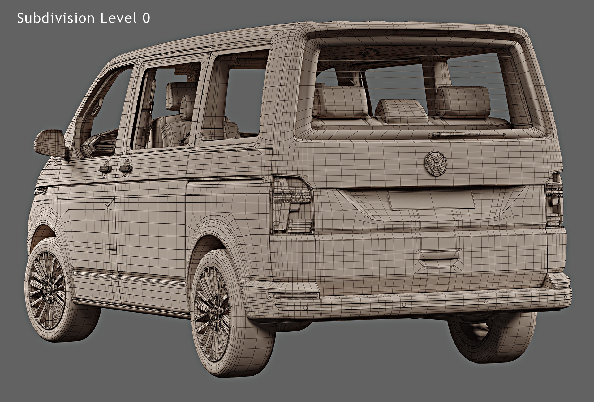 3D 2020 volkswagen transporter t6 model - TurboSquid 1452450