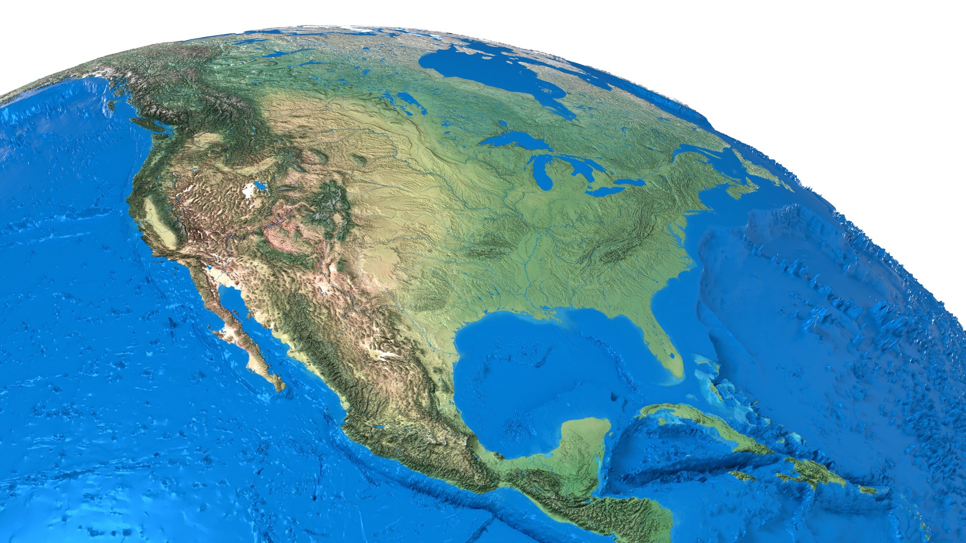 Earth No Cloud 3D Globe 3D Model - TurboSquid 2347347