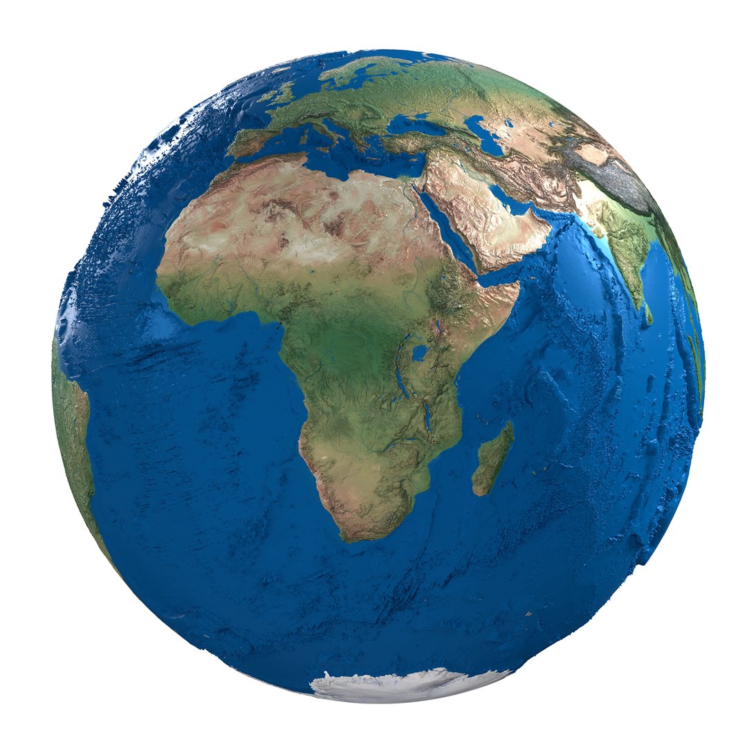 Earth No Cloud 3D Globe 3D Model - TurboSquid 2347347