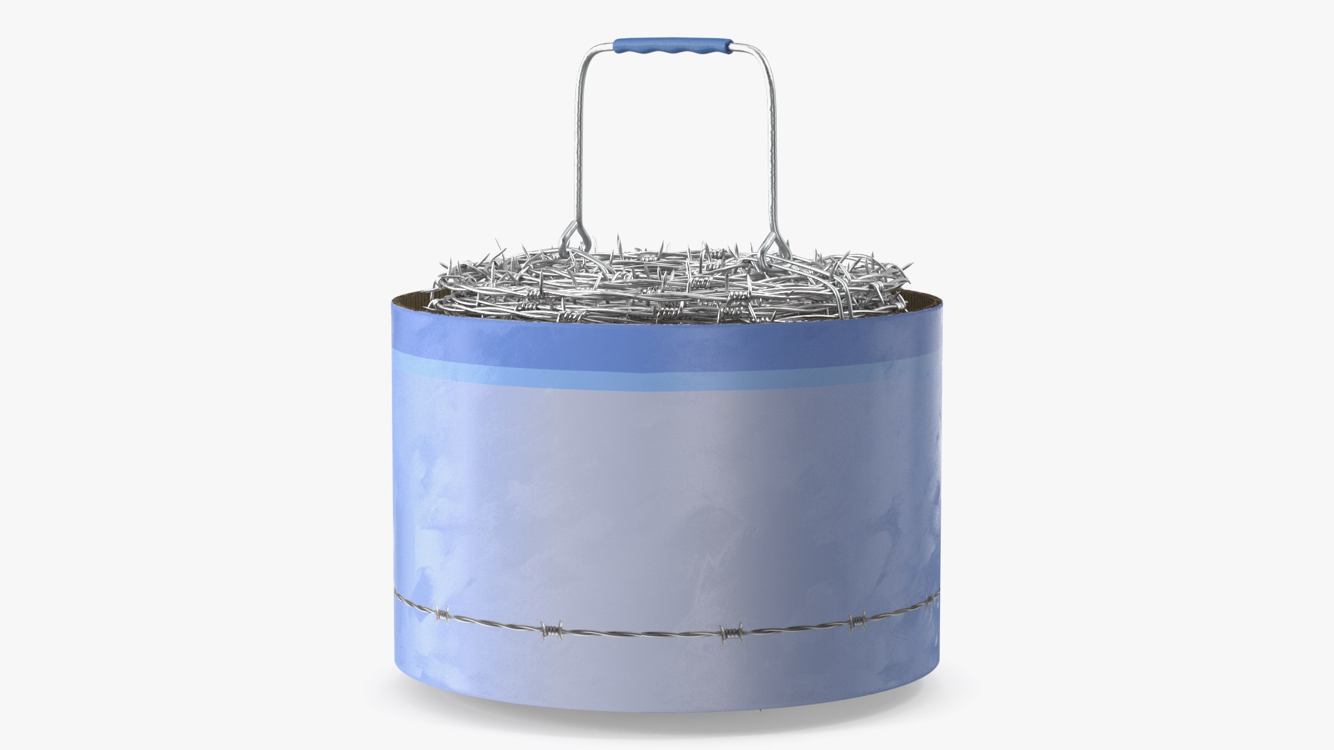 3D Model Barbed Wire In Cardboard Packaging With Handle - TurboSquid ...