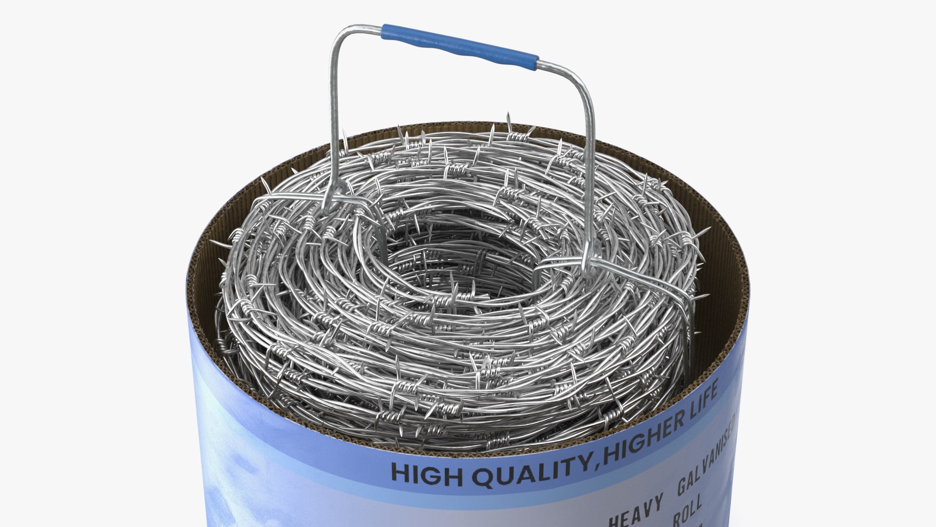 3D Model Barbed Wire In Cardboard Packaging With Handle - TurboSquid ...