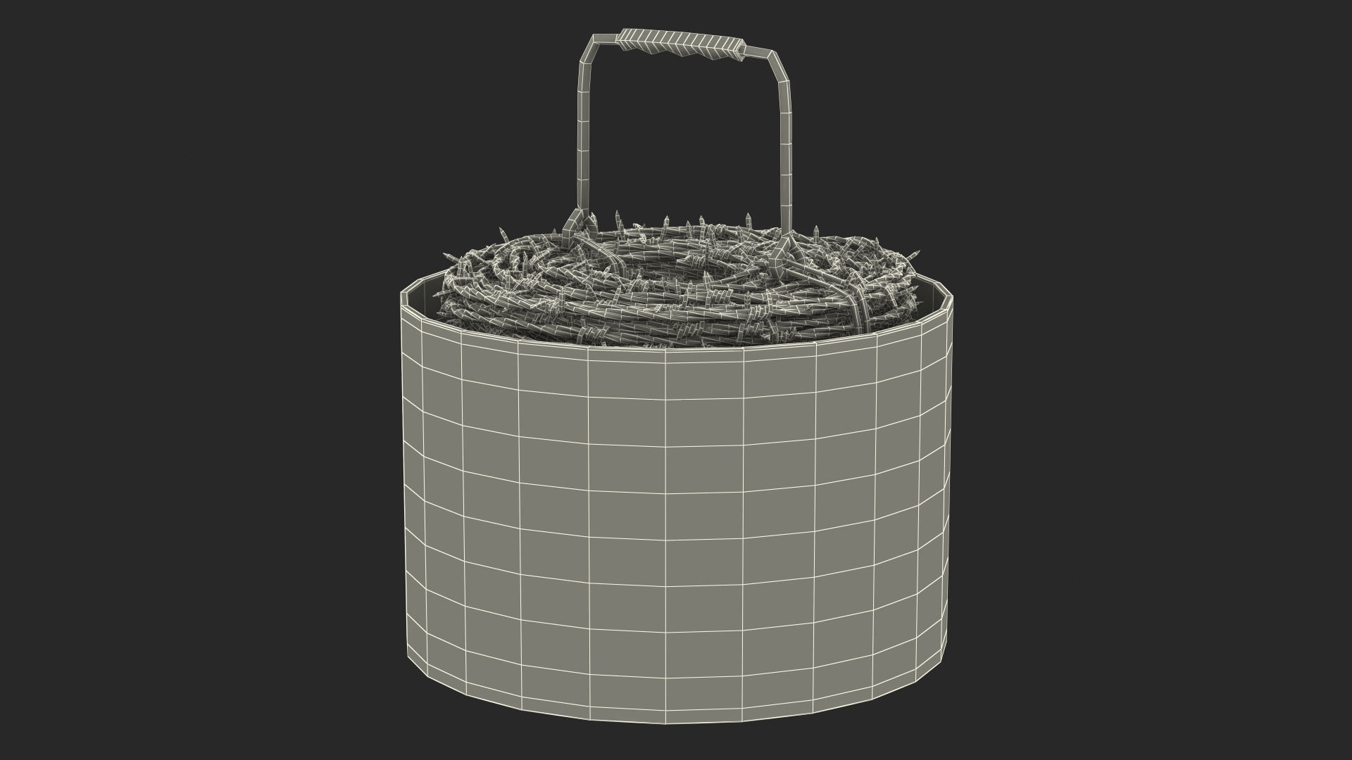 3D Model Barbed Wire In Cardboard Packaging With Handle - TurboSquid ...