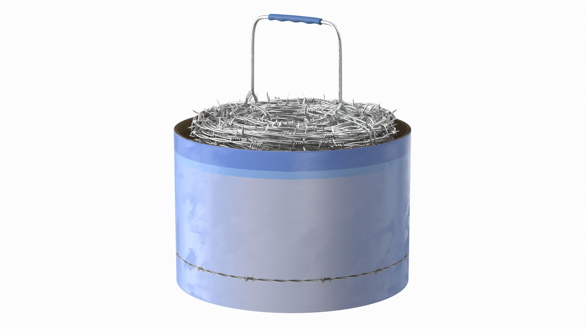 3D Model Barbed Wire In Cardboard Packaging With Handle - TurboSquid ...