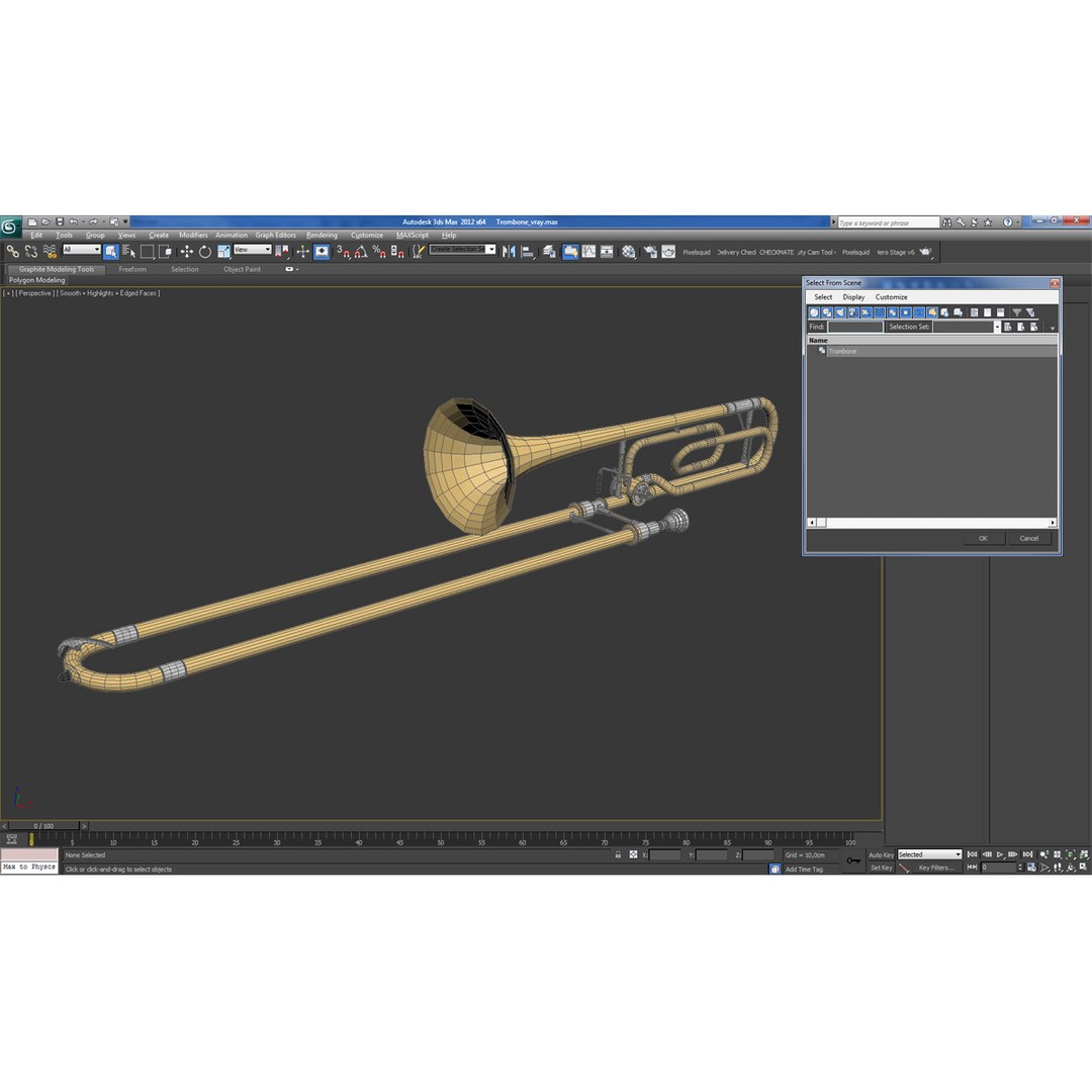 trombone 3d 3ds