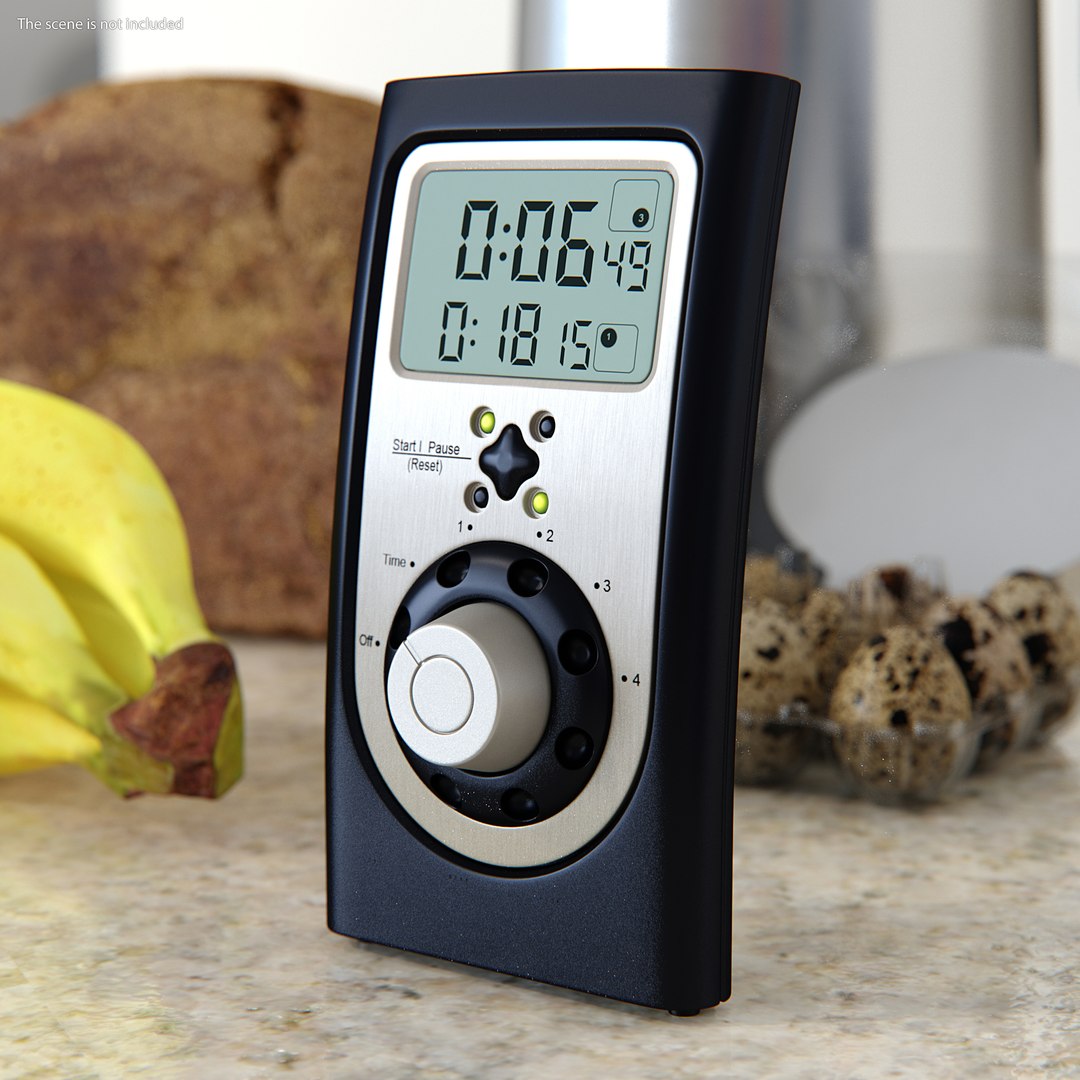 Kitchen timers time model - TurboSquid 1599052