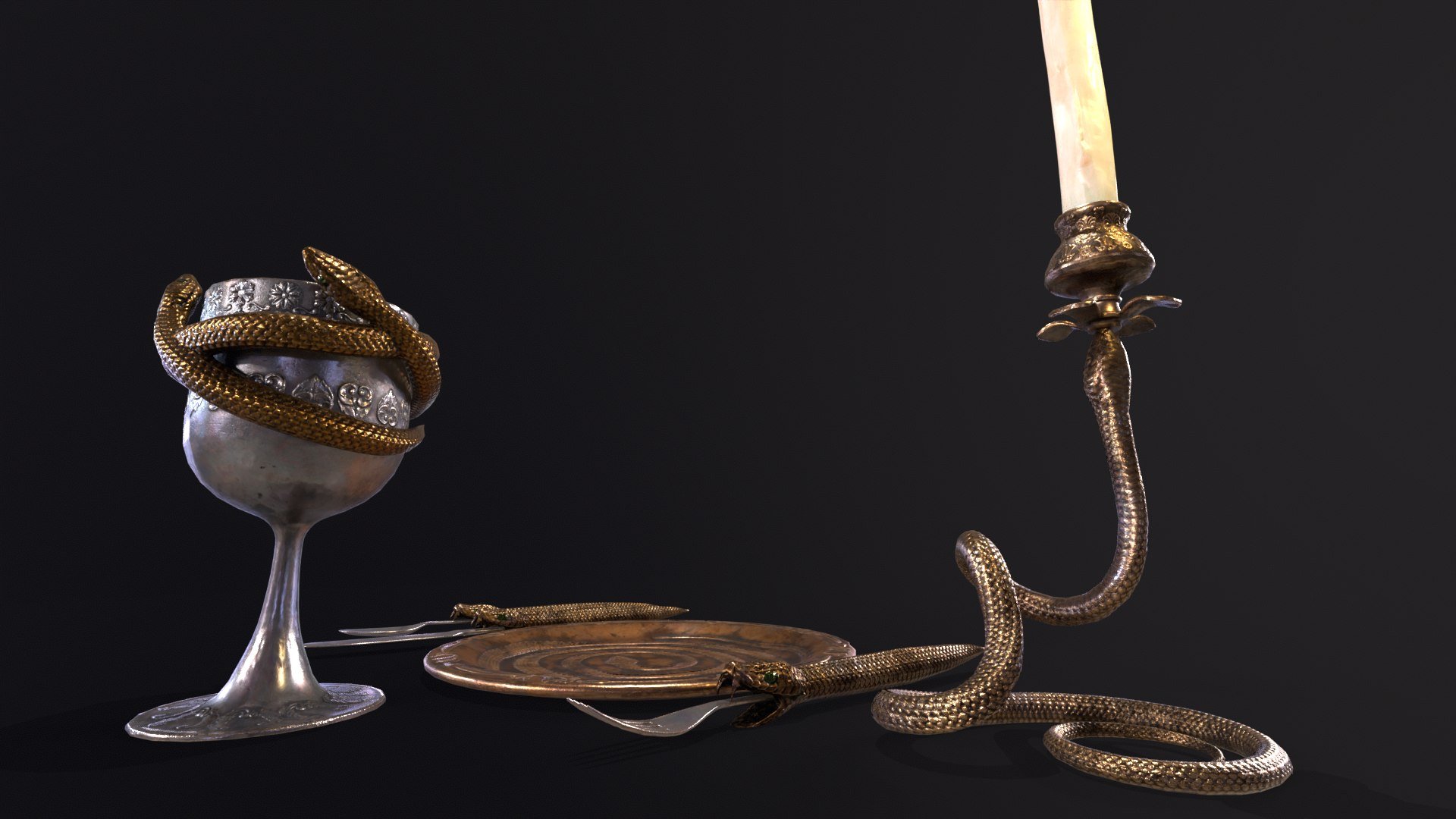 3D Snake King Set - TurboSquid 2150158