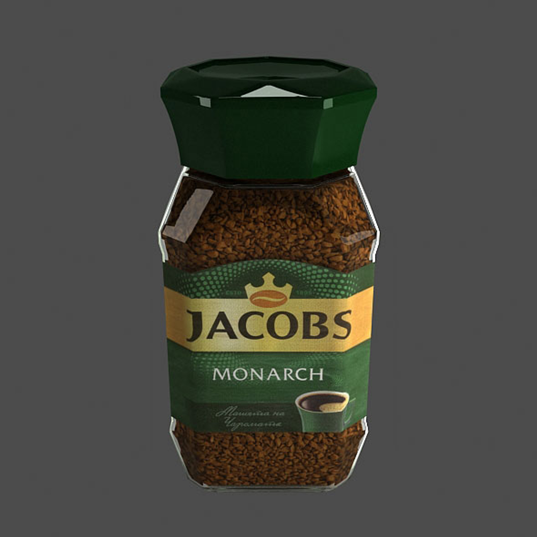 3D Jacobs Monarch Instant Coffee - TurboSquid 1615213