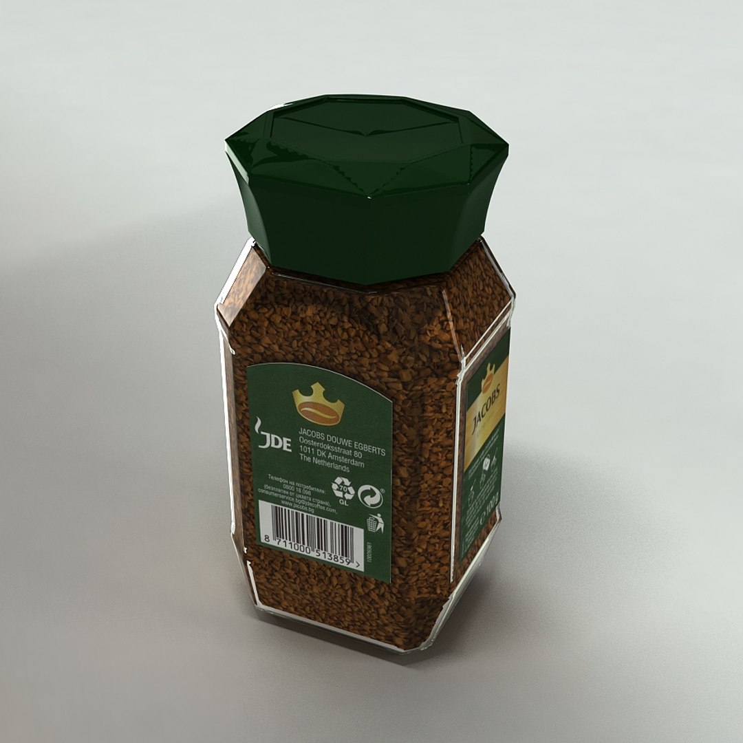 3D Jacobs Monarch Instant Coffee - TurboSquid 1615213