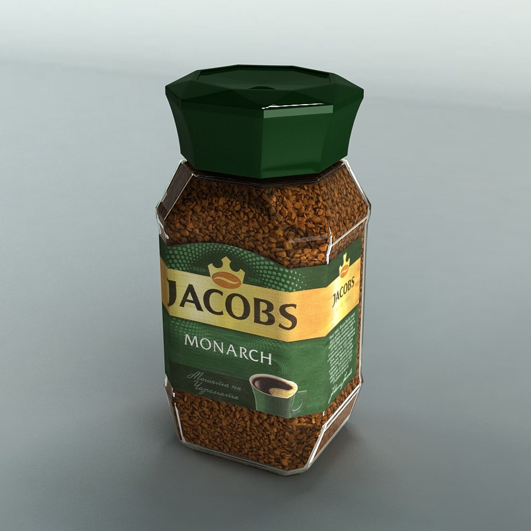 3D Jacobs Monarch Instant Coffee - TurboSquid 1615213