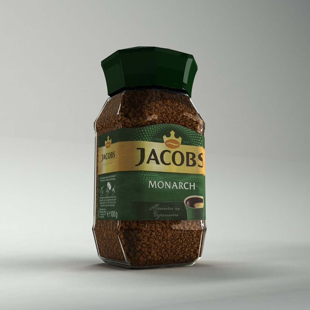 3D Jacobs Monarch Instant Coffee - TurboSquid 1615213