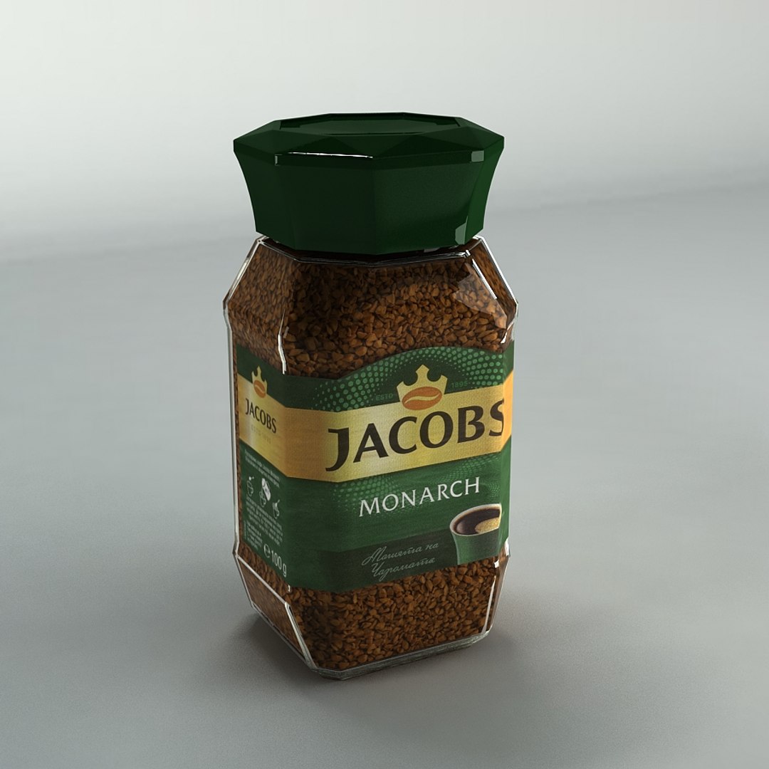 3D Jacobs Monarch Instant Coffee - TurboSquid 1615213