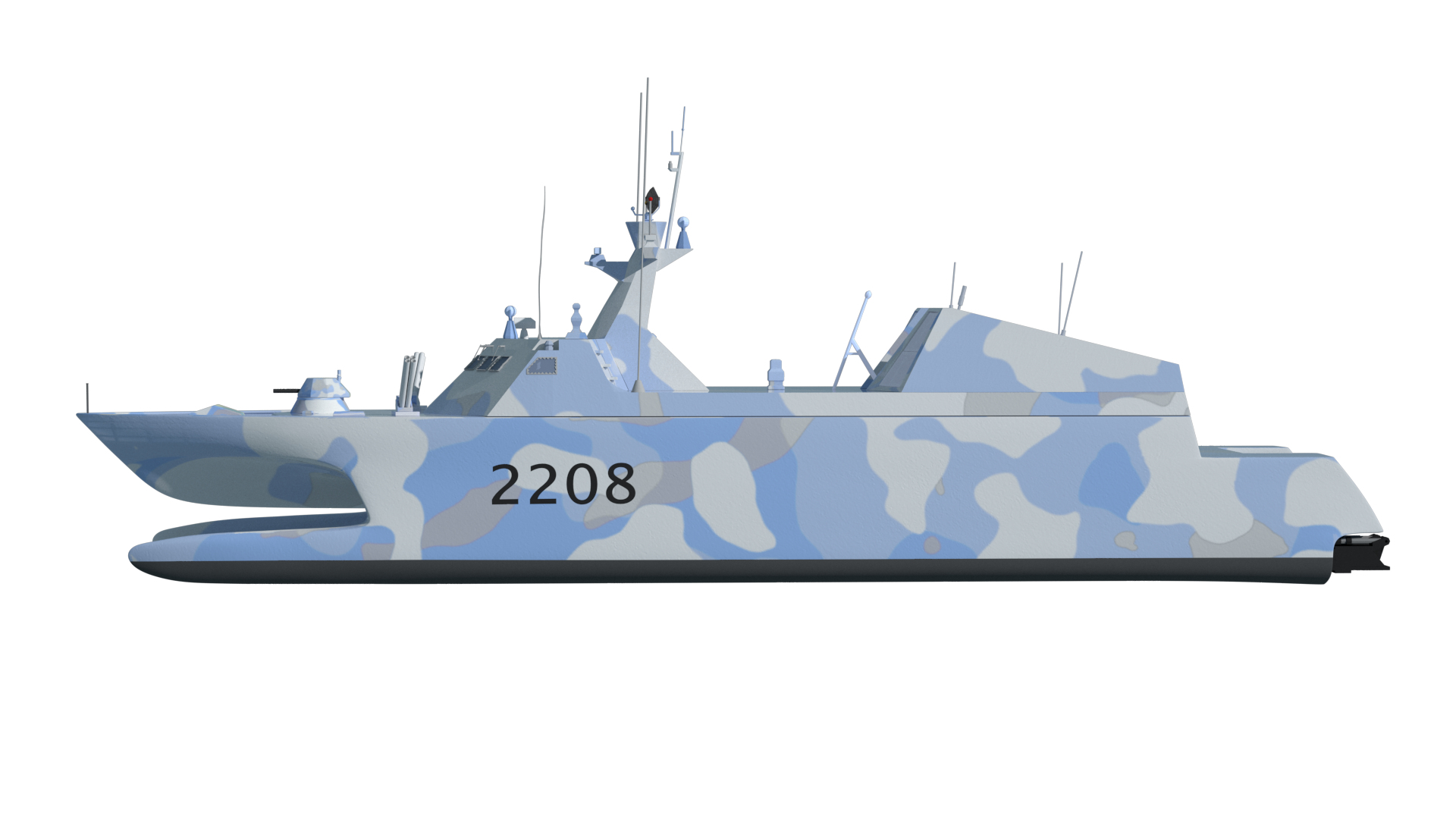 Type 022 Missile Boat 3D Model - TurboSquid 1804434