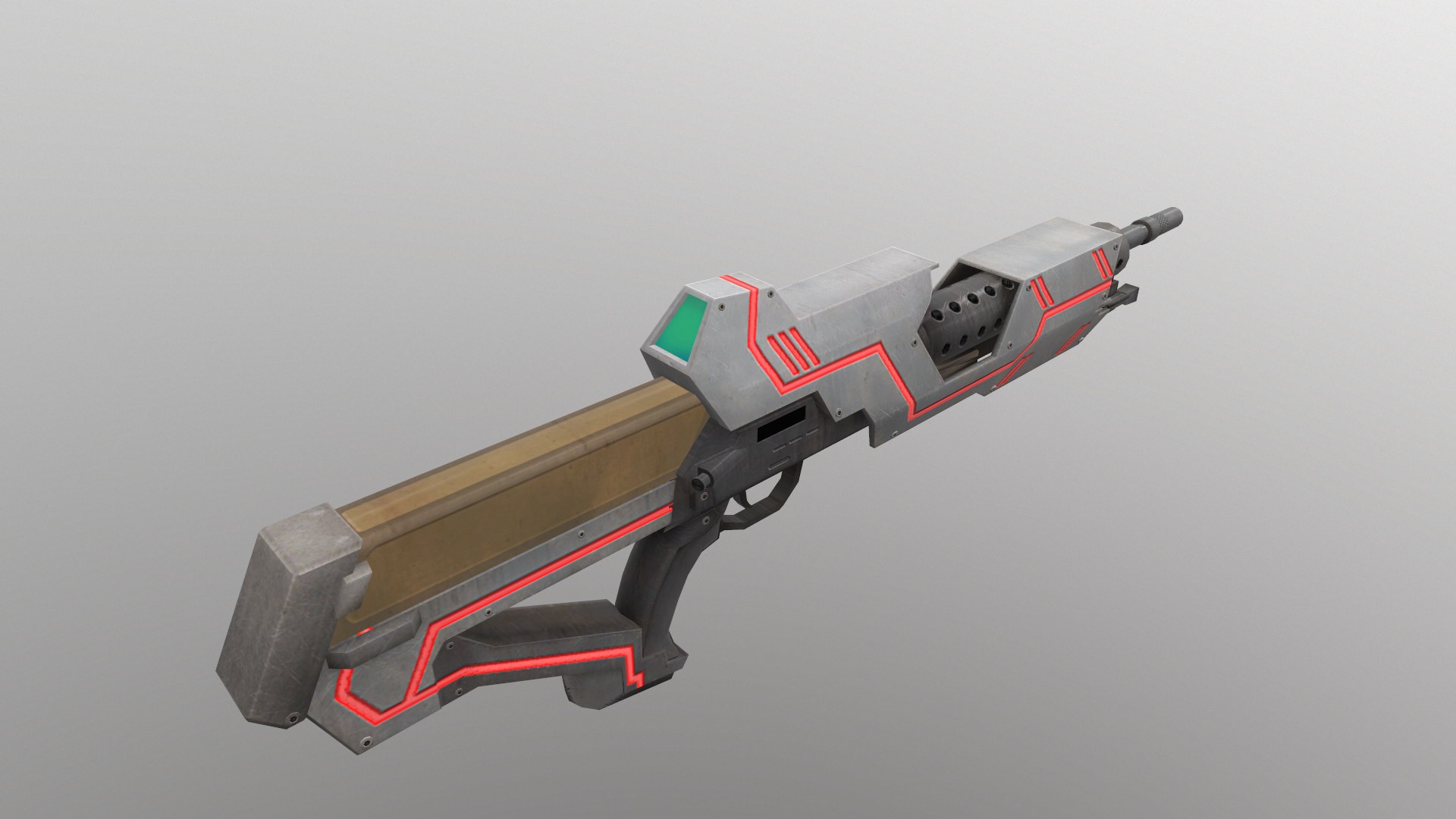 Assault Rifle Level 3 3D Model - TurboSquid 2190948