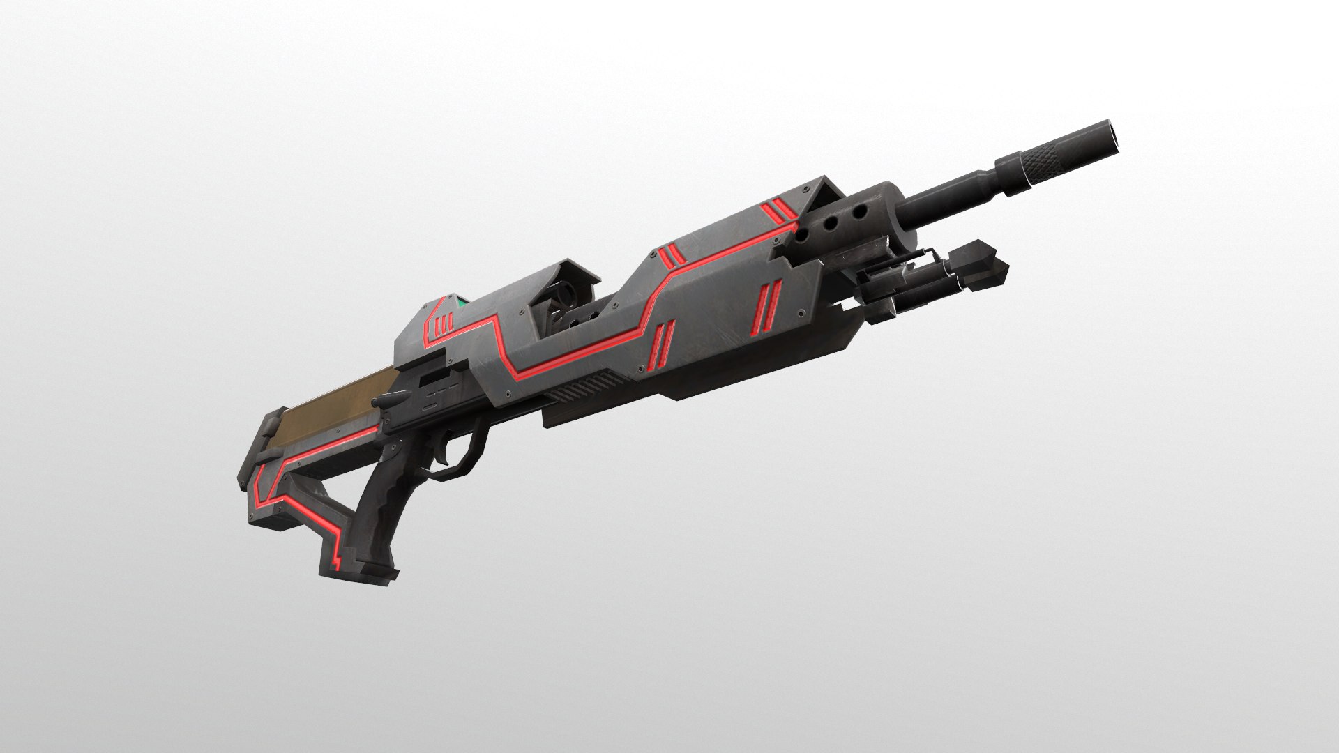 Assault Rifle Level 3 3D Model - TurboSquid 2190948