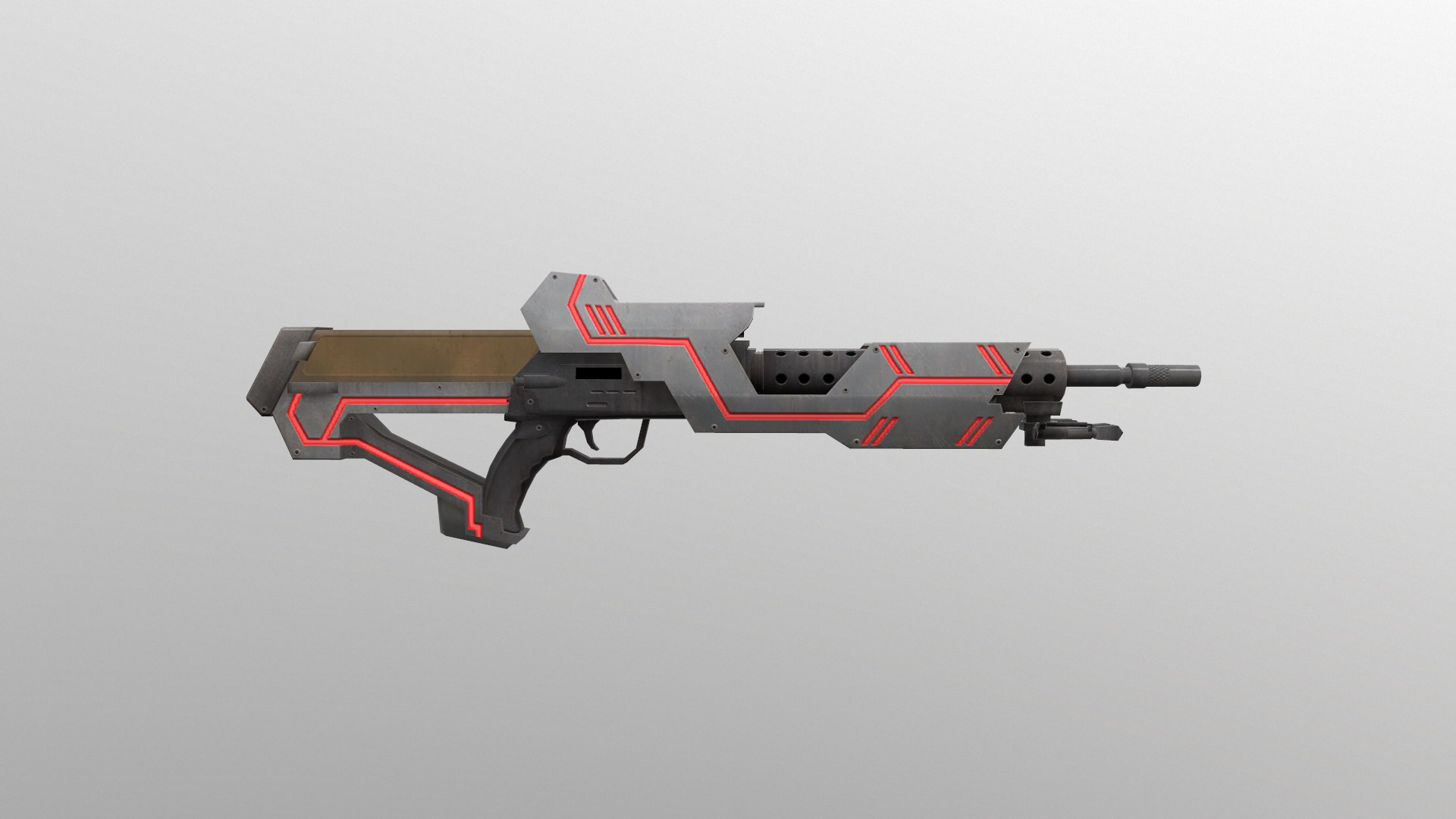 Assault Rifle Level 3 3D Model - TurboSquid 2190948