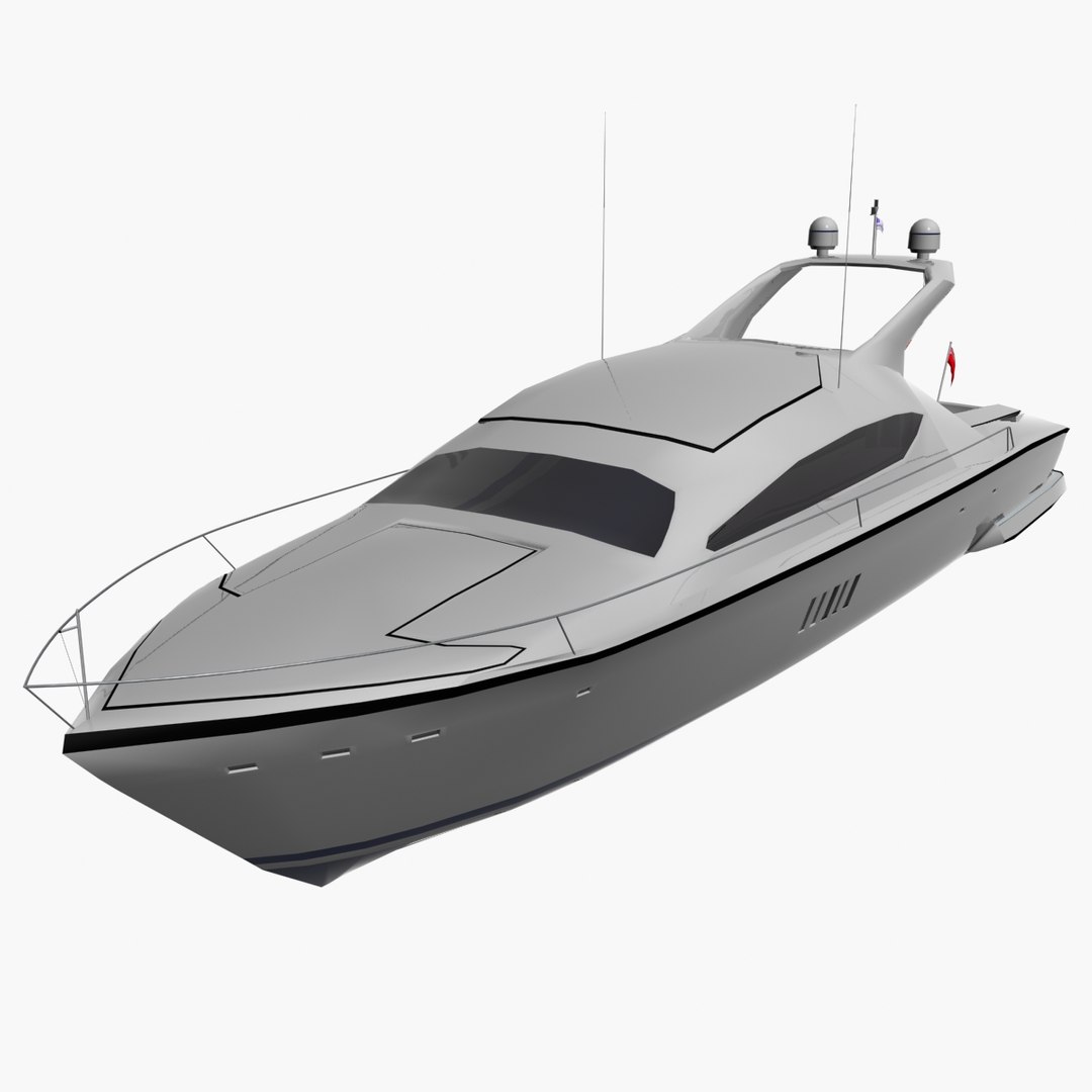 small yacht 3d model