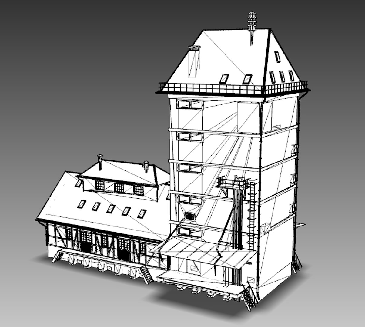 Silo Buildings Cities 3ds