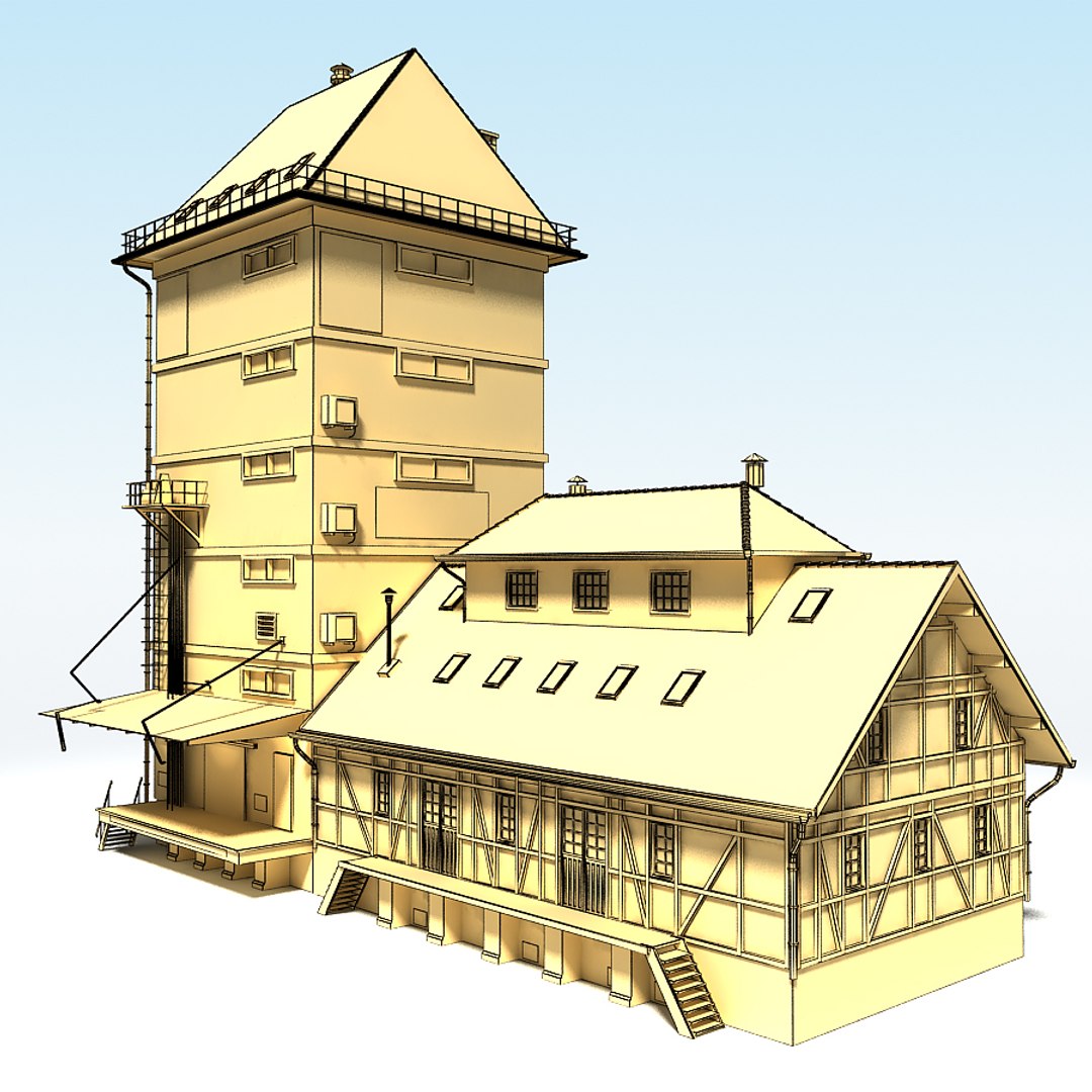 Silo Buildings Cities 3ds