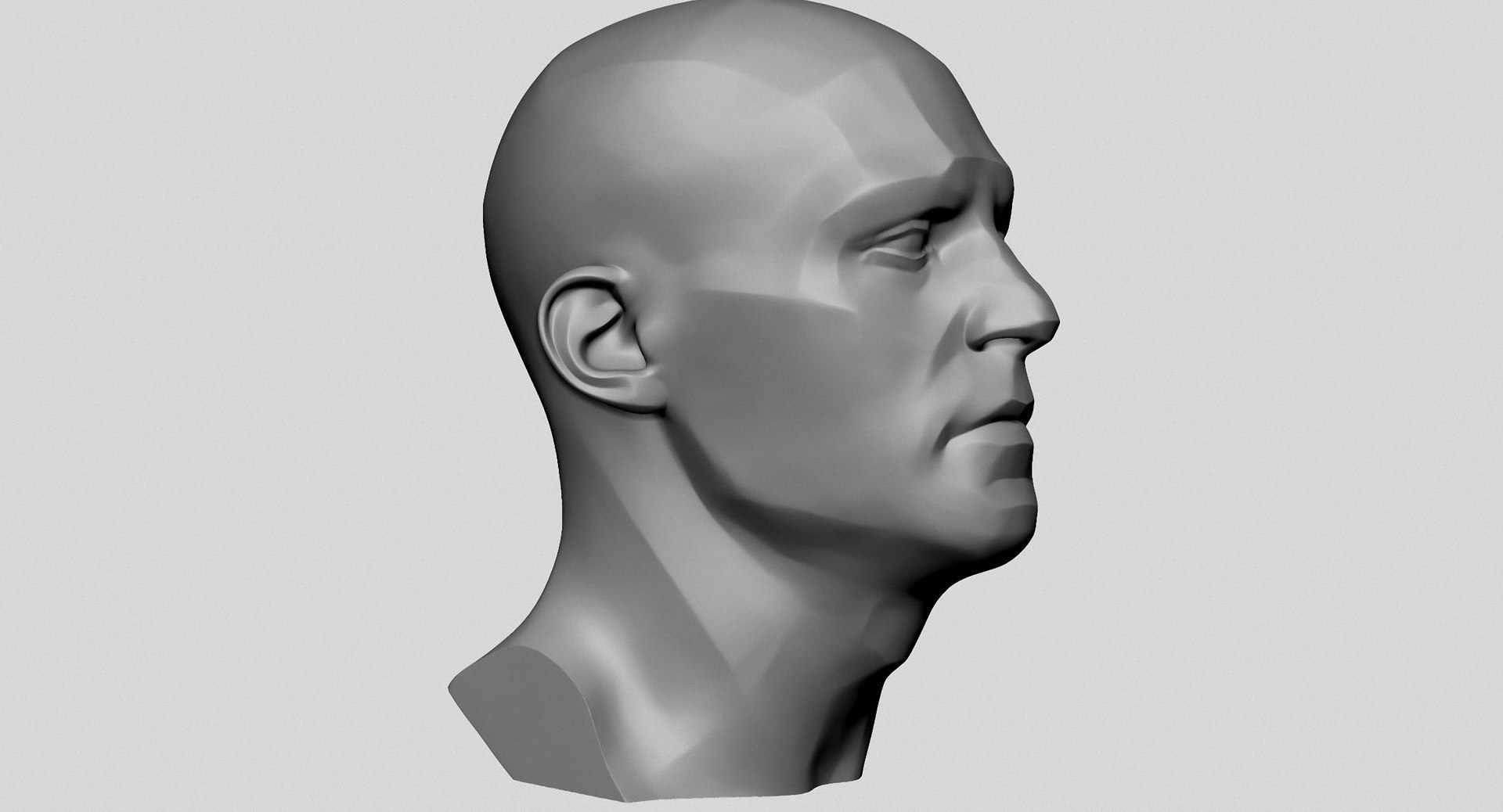 3D Male Head Planes Model - TurboSquid 1891917