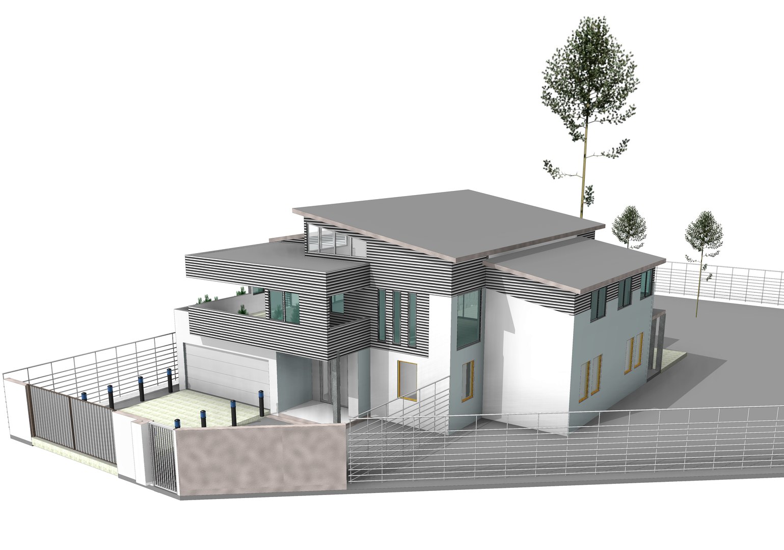 Single house revit architecture 3D model - TurboSquid 1537020