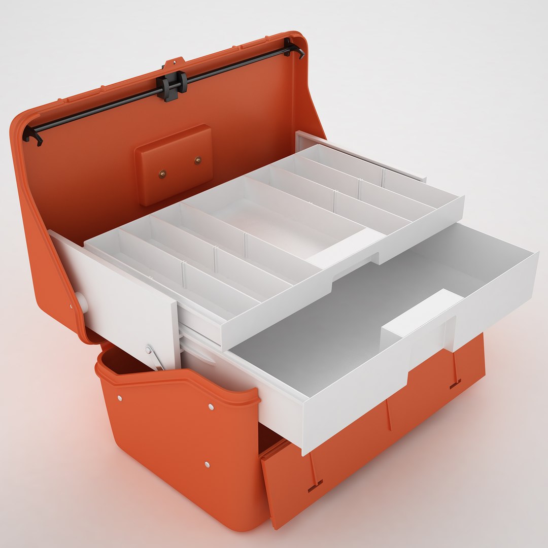 3D First Aid Paramedic Box 01 Model - TurboSquid 2029380