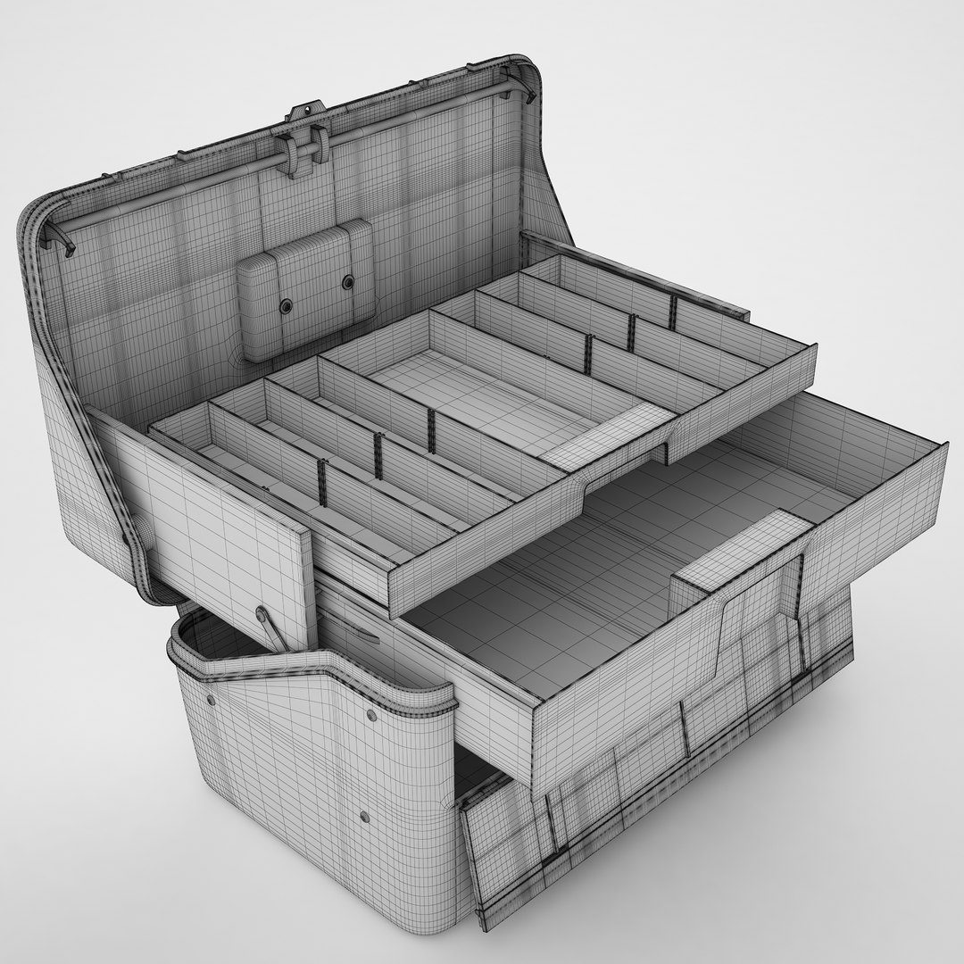 3D First Aid Paramedic Box 01 Model - TurboSquid 2029380