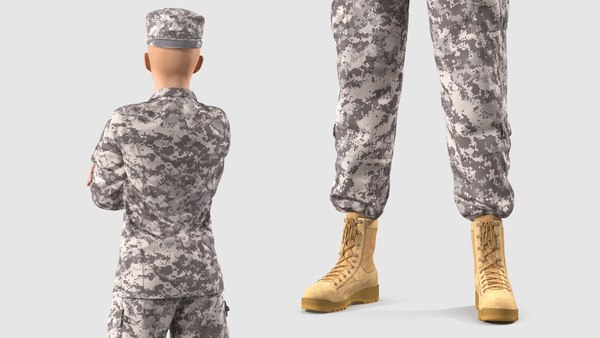 Female Soldier Military ACU Uniform 3D model - TurboSquid 1793880