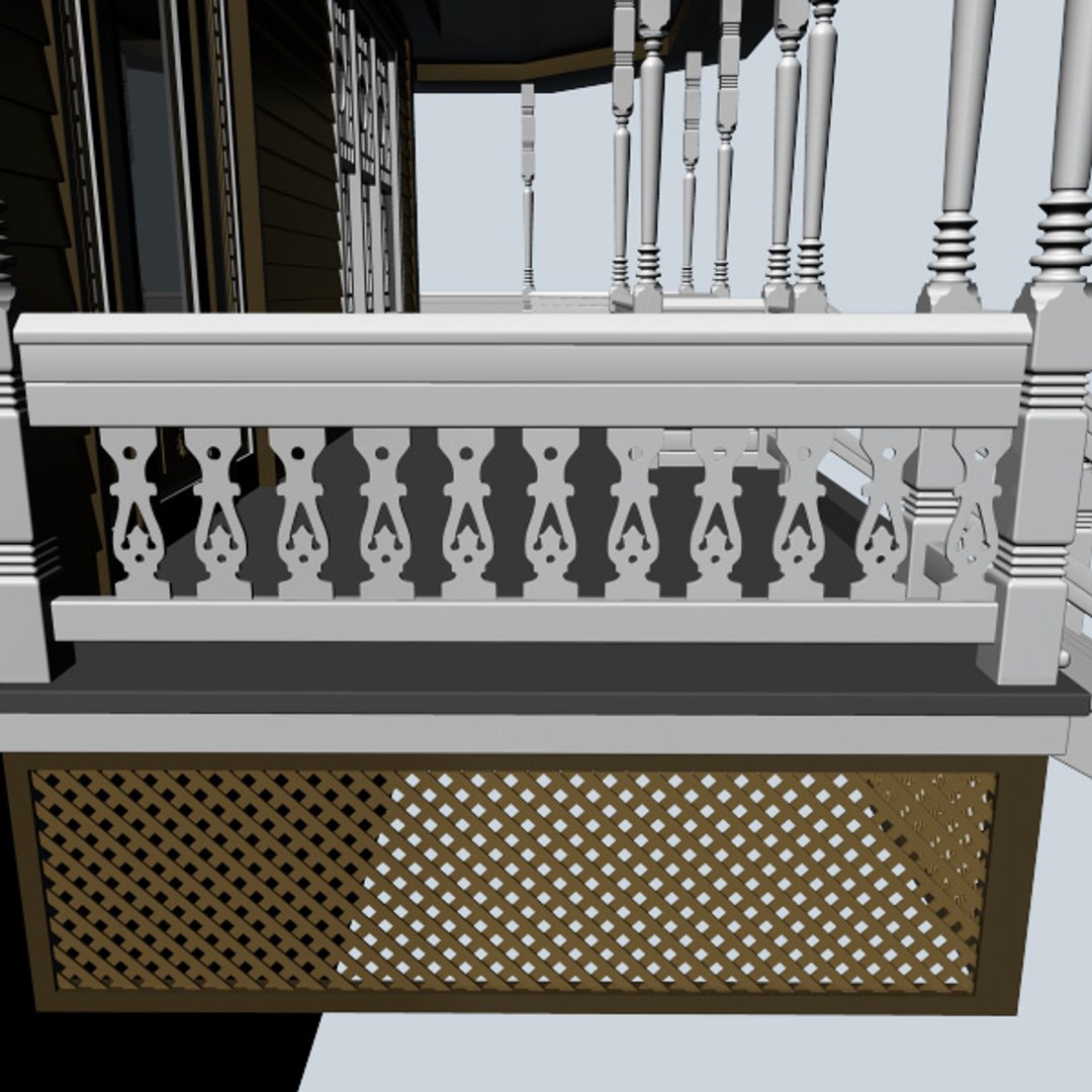 3d Decorative Baluster Model
