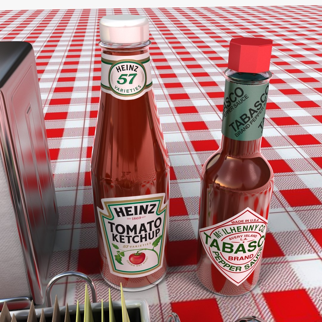 3ds Max Breakfast Condiments