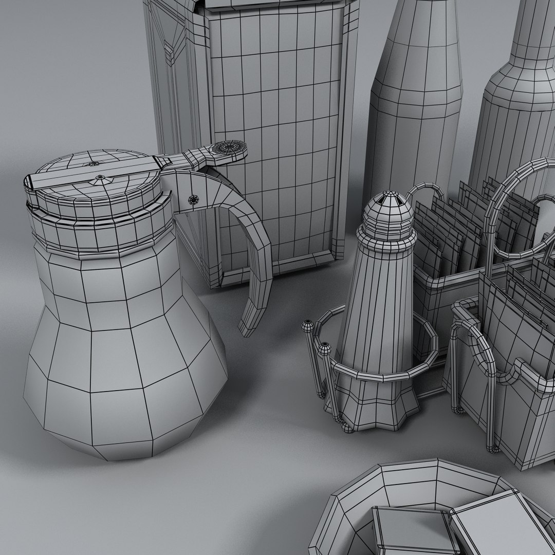 3ds Max Breakfast Condiments