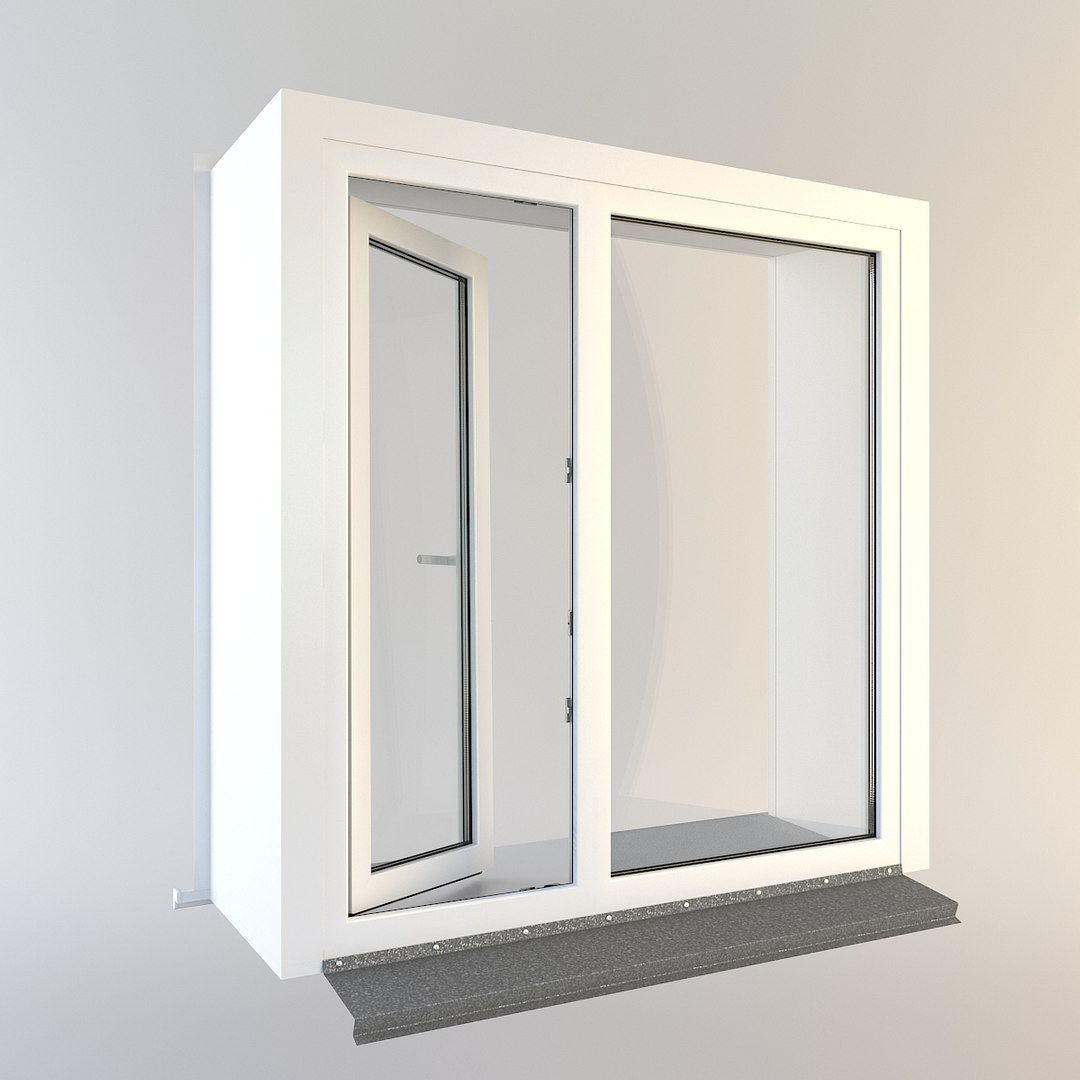 3d Model Window Plastic Pvc