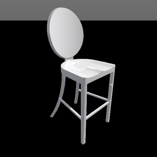 3d model kong stool