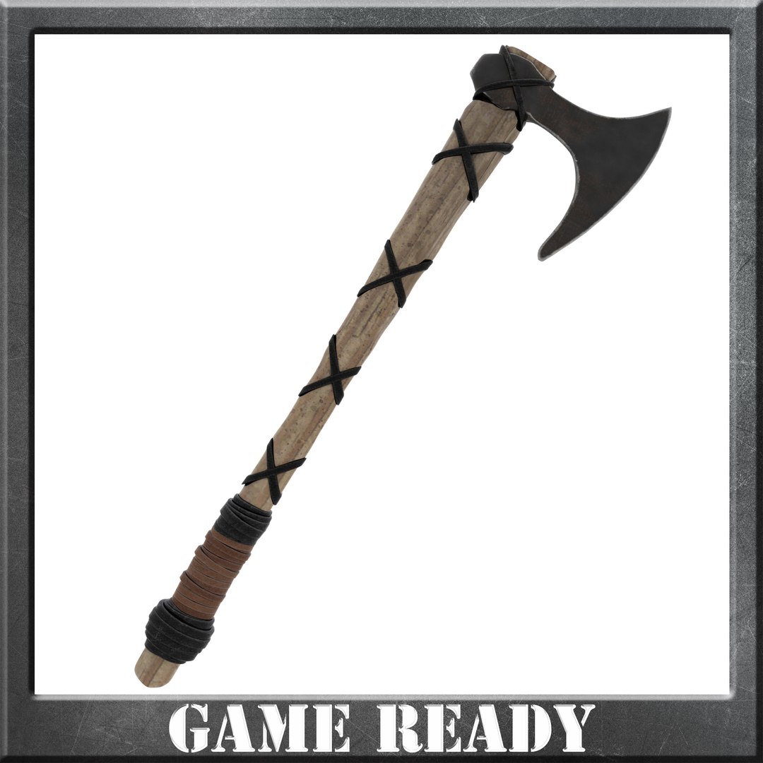 3D Viking Axe Ax Model - TurboSquid 1324203