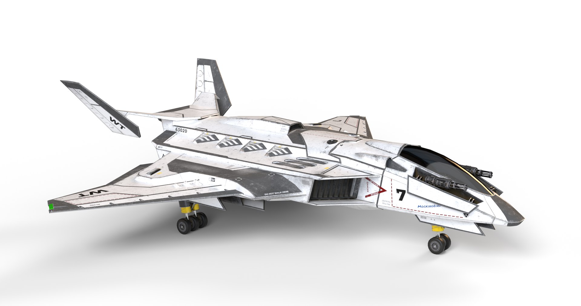 3D Jet Fighter Substance Painter Files Attached 8K Textures Model ...